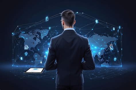 Premium Photo Data Protection Privacy Concept Gdpr Eu Cyber Security Network Business Man