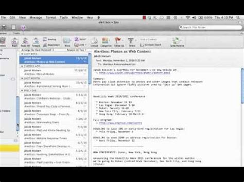 Managing Unread Messages In Outlook 2011 For Mac Messages Digital Education Outlook