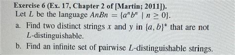 Solved Exercise 6 Ex 17 ﻿chapter 2 ﻿of Martin
