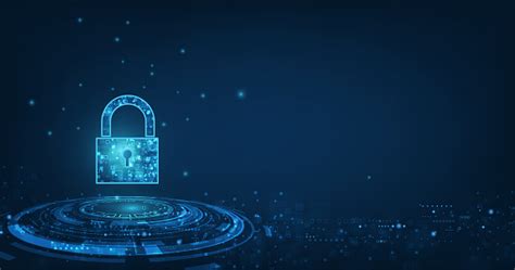 자물쇠 키홀 아이콘 개인 데이터 보안은 사이버 데이터 또는 정보 개인 정보 보호 아이디어를 보여줍니다 블루 컬러 추상 적 고속도