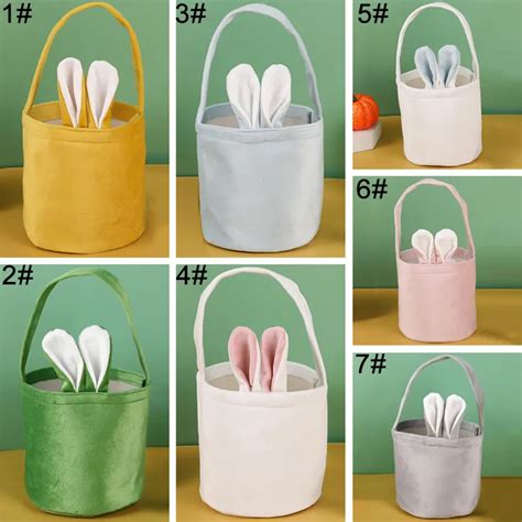 Easter Bunny Ears Candy Basket Cute Hanging Storage From Makeup99