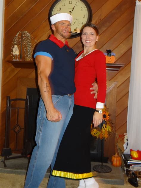 Popeye And Olive Oyl Popeye Costume Olive Oyl Costume Halloween