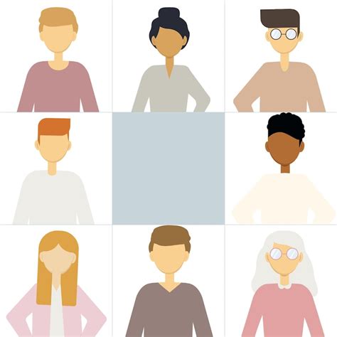 사람 아바타 평면 벡터 Freepik에서 무료 고품질 벡터를 다운로드하세요 Freepik