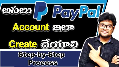 Paypal Account Opening How To Create Paypal Account In Telugu How