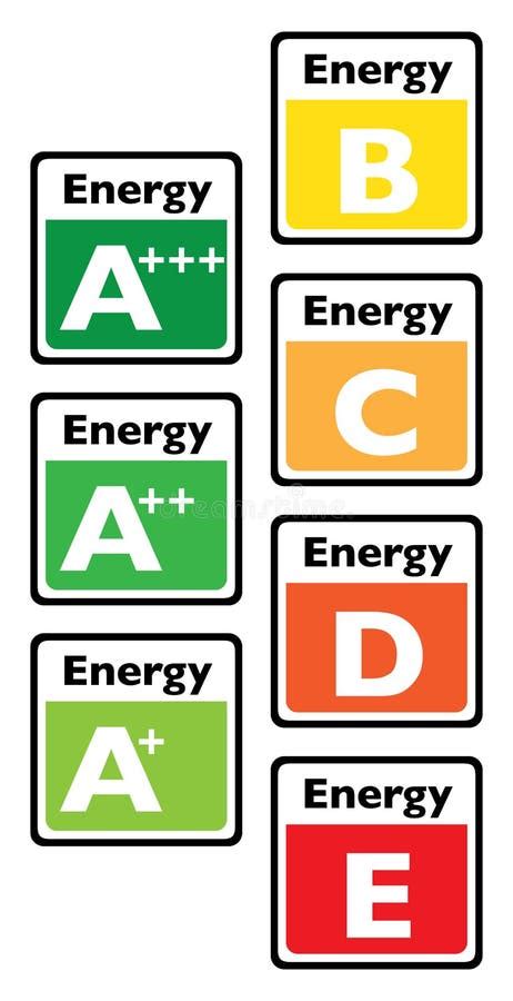 Set Of Energy Class Tag Stock Illustration Illustration Of Economic