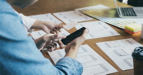 Programmer And Ux Ui Designer Working In A Software Development And Coding Technologies Mobile