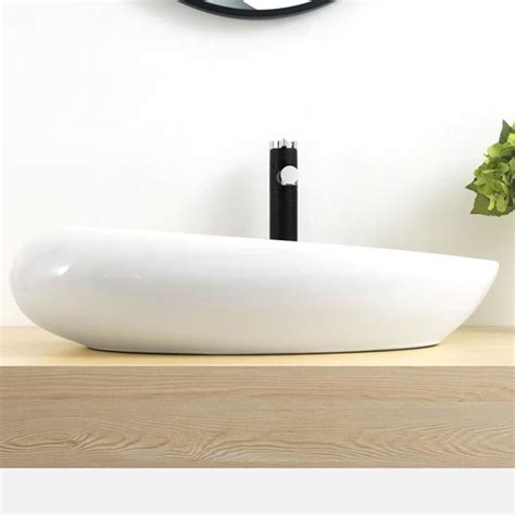 Раковина накладная NR-30, белая купить в интернет-магазине Decoriko