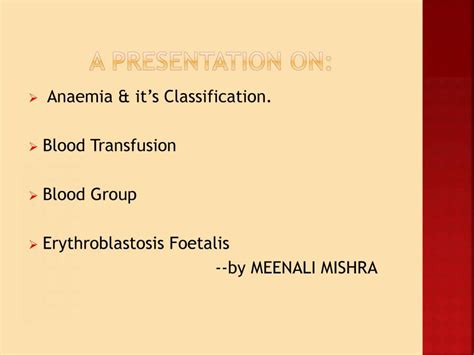 Anaemia Classification Types Causes Pathophysiology Etiology Powerpoint Slides