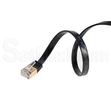 U Ftp Cat7 Flat Shielded Ethernet Patch Cord Cable Satmaximum
