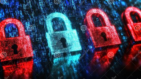 Digital Security Locks With Binary Code Background Illustrating Data Protection Generative Ai