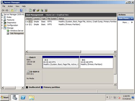 Extend C Drive In Windows Server 2008 R2 With Freebest Tool