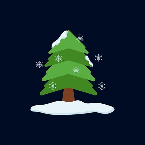 Snow Tree Illustration Vector 29099858 Vector Art At Vecteezy