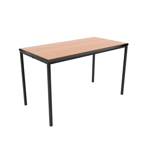 Pu Edged Classroom Table 1200 X 600 X 710 Mm With Black Frame Absolute Office Solutions