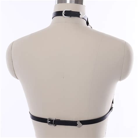 Body Bondage Pu Leather Harness Belt Of Women Black Sexy Tops Cage Bra Bdsm Bondage Harness Goth