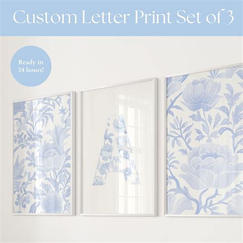 Initial Wall Art Etsy