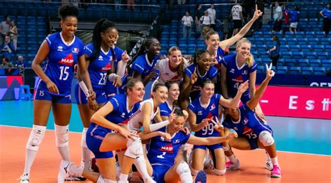 Eurovolley Femmes 2023 Déjà Qualifiées En 8e De Finale Les Bleues Maîtrisent La Slovaquie