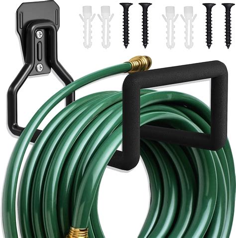 Qmsk Water Garden Hose Holder Metal Wall Mounted Water