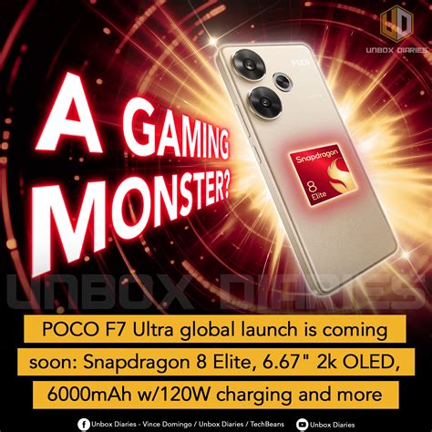 POCO F7 Ultra Global Launch Is Coming Soon Snapdragon 8 Elite 6 67 2k OLED 6000mAh W 120W