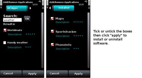 Install Software Through Package Manager Symbian UI Brainstorm