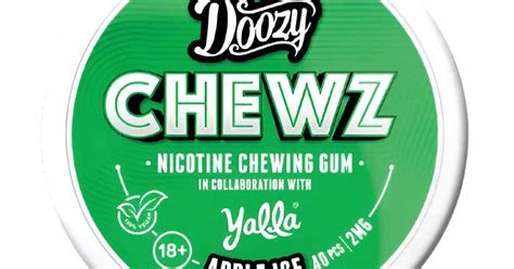 Apple Ice Doozy Chewz Nicotine Chewing Gum Grey Haze Uk