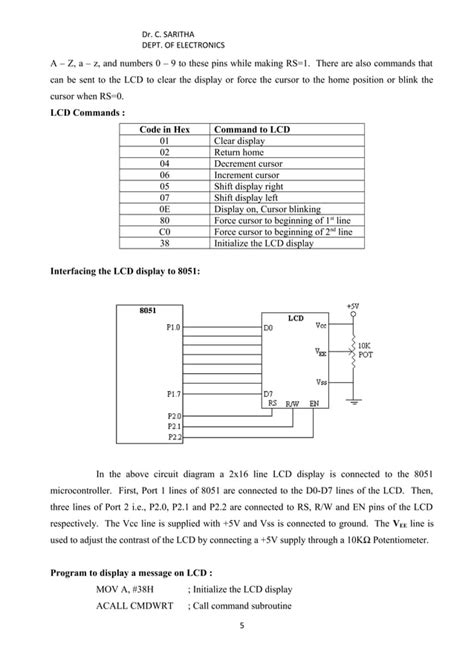 Unit Iv Microcontrollers Final Pdf