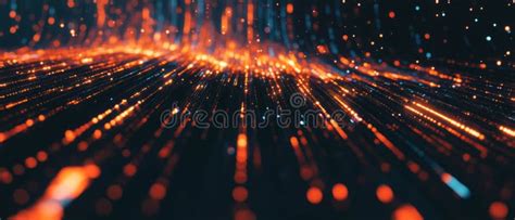 Complex Abstract Data Visualizations With Vibrant Glowing Patterns And