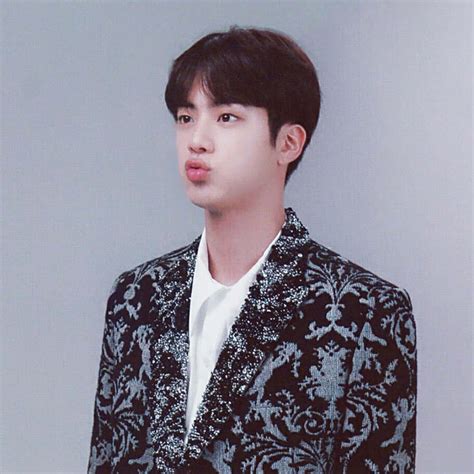 Download B T S Member Poutingin Black Sequin Jacket Wallpaper