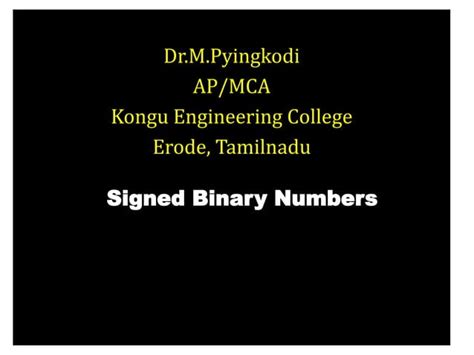 Signed Binary Numbers Pdf Computing Technology And Computing