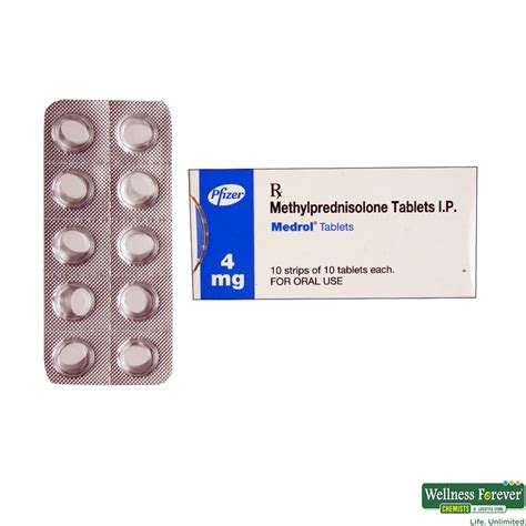 Buy Medrol 4mg 10 Tablets Online At Best Prices Wellness Forever