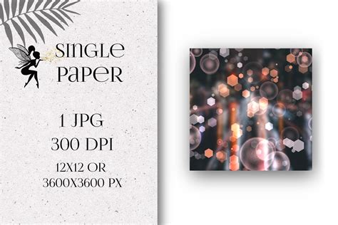 Single Bokeh City Escape Digital Paper Graphic By Pixy Art Store