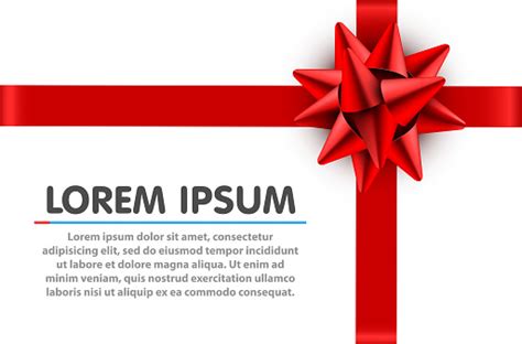 빨간 나비 새틴 리본 선물 상자 포장 및 휴일 카드 디자인 장식 요소에 대 한 클리핑 경로와 흰색 배경에 고립 계절에 대한 스톡 벡터 아트 및 기타 이미지 Istock