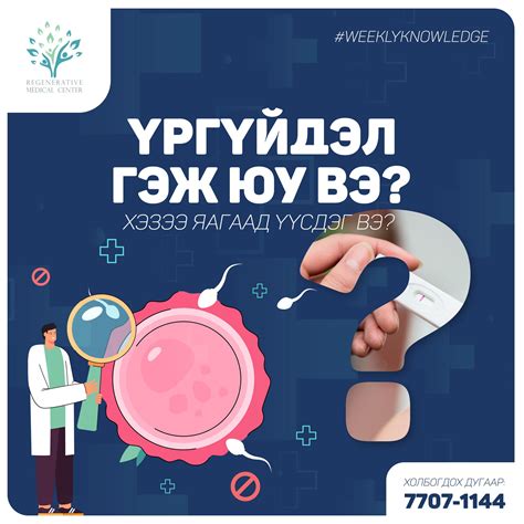 📌 Үргүйдэл гэж Rmc Үр шилжүүлэн суулгах Үндэсний төв