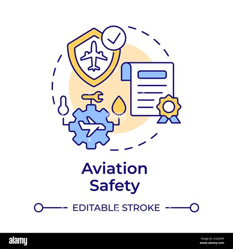 Aviation Safety Multi Color Concept Icon Stock Vector Image And Art Alamy