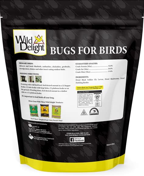 Wild Delight Bugs For Birds Wild Bird Food 16 Oz Bag