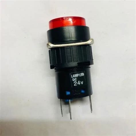 Plastic Red And Green W LED Lamp Push Button Indicator For Control Panel At Piece In Rudrapur