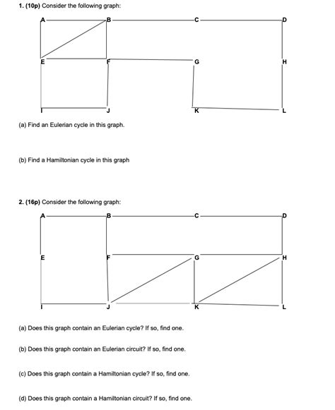 solved 1 10p consider the following graph e g h к a