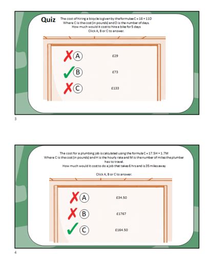 Substitution Into Formula Made Easy Full Lesson For Functional Skills Maths Teaching Resources