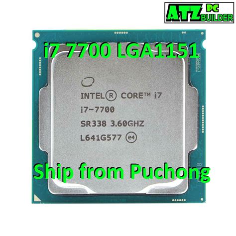 Intel Core I7 7700 I5 7500 I7 6700 Cpu โปรเซสเซอร์ มือสอง Shopee Thailand