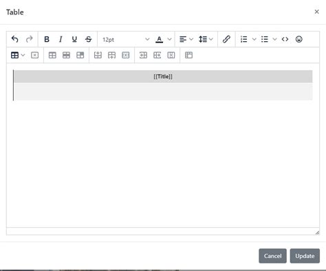 Adding And Editing Custom Tables Upmail