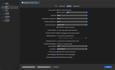 how to quickly test apps in other languages with an xcode scheme sarunw