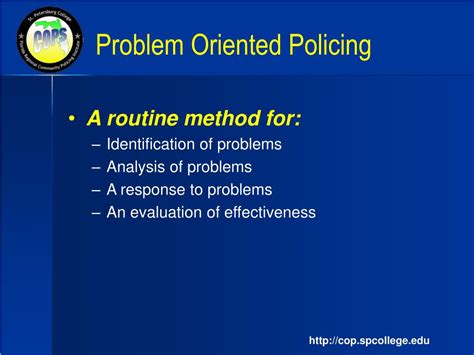 Ppt Community Oriented Policing Problem Solving Powerpoint Presentation Id268161