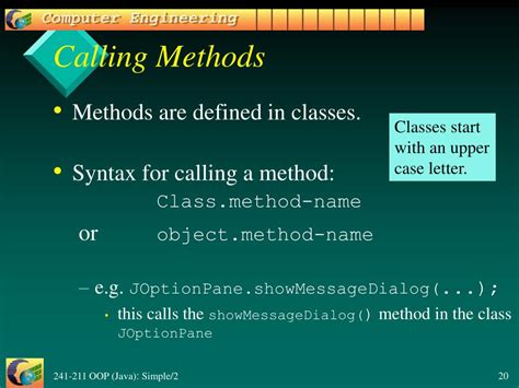 Ppt 241 211 Oop Java Powerpoint Presentation Free Download Id
