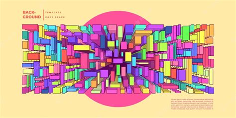 premium vector geometric rectangular layers background template copy space for art poster or