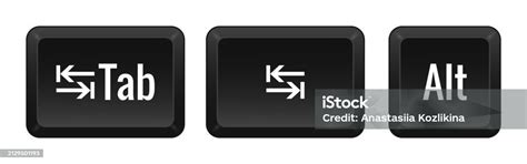 Tab Alt Arrows Key Combination Keyboard Control Computer Shortcut Laptop Functional Input Device