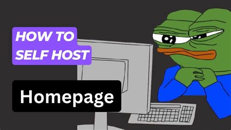 How To Self Host Homepage On Coolify Youtube