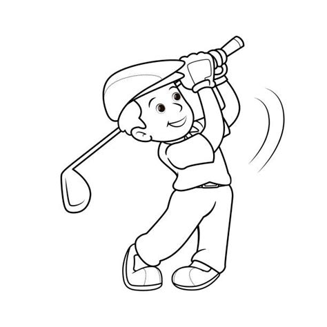 Black And White Golf Cartoons Illustrations Royalty Free Vector Graphics And Clip Art Istock