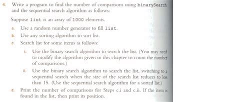Write A Program To Find The Number Of Comparisons