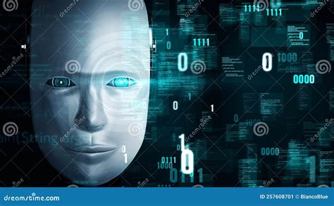 Futuristic Robot Artificial Intelligence Huminoid Ai Programming Coding