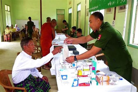 မြစ်ကြီးနားမြို့၊ နန်းကွေ့ရပ်ကွက်အမှတ် ၅ နယ်မြေရှိ သံဃာတော်များနှင့် ဒေသခံပြည်သူများအား ကျန