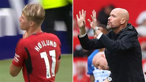 Erik Ten Hag Booed By Man Utd Fans After Rasmus Hojlund Decision Man